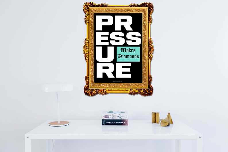 Pressure Makes Diamonds Poster Hypebeast Poster Minimal Art - Etsy