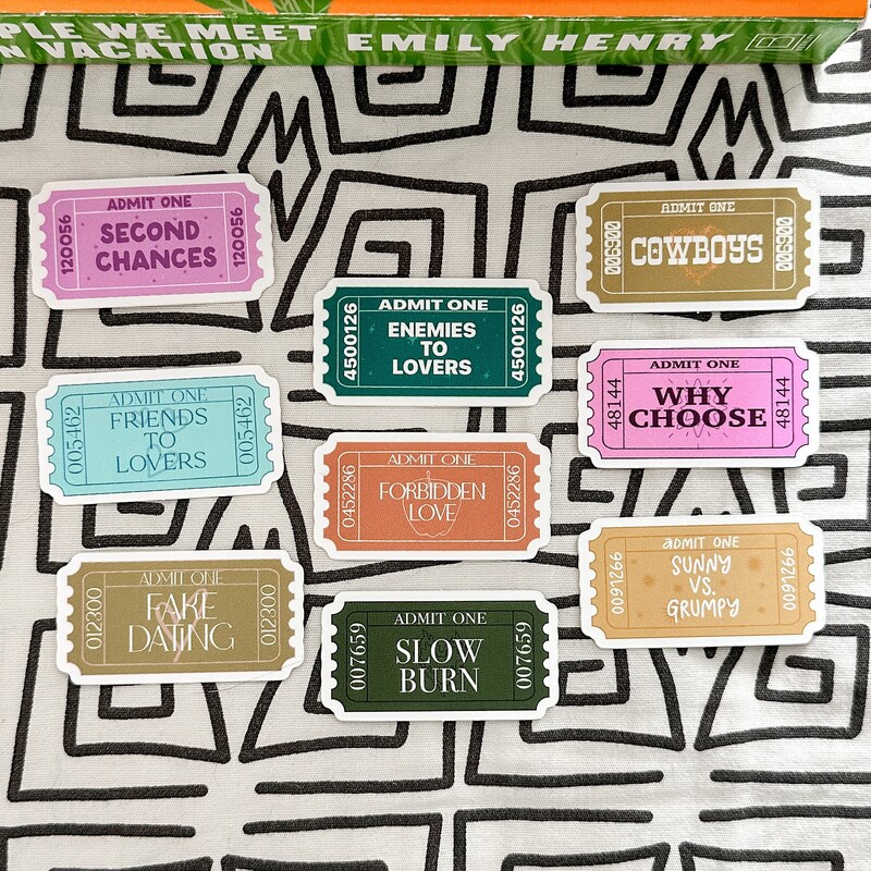 Kindle Ticket Stickers - Etsy