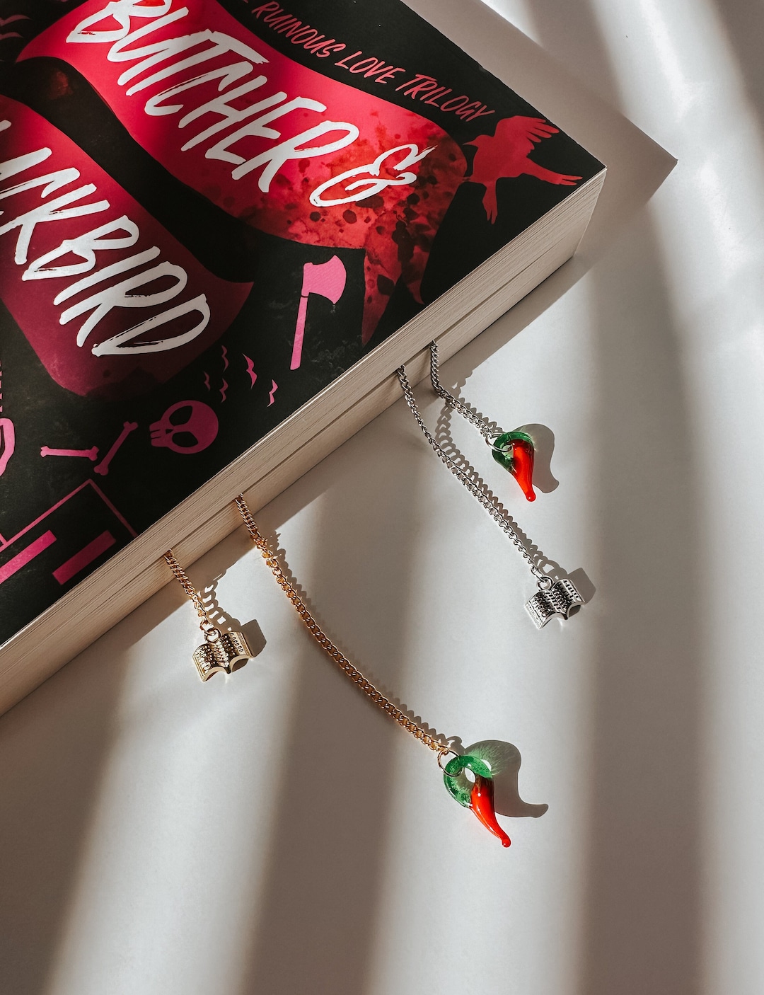 Spicy Reader Bookmark | Chain Bookmark | Bookmarks | Page Saver | Gifts ...