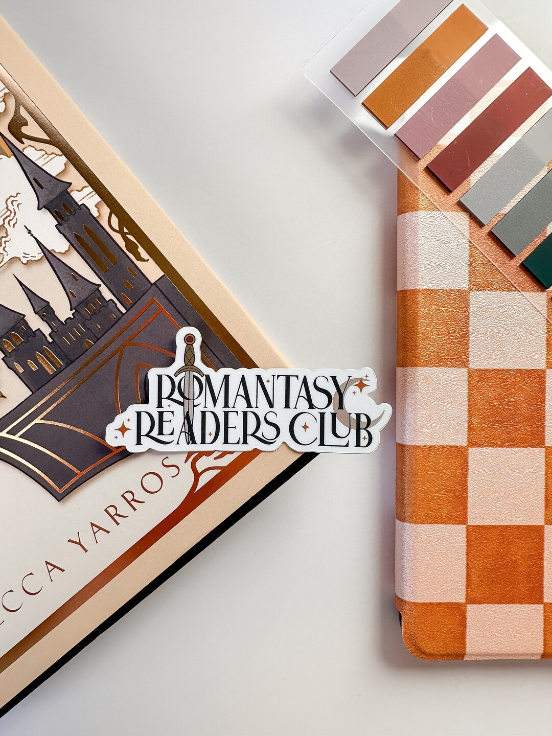 Romantasy Readers Club Sticker | Waterproof Kindle, Laptop Decal - Etsy