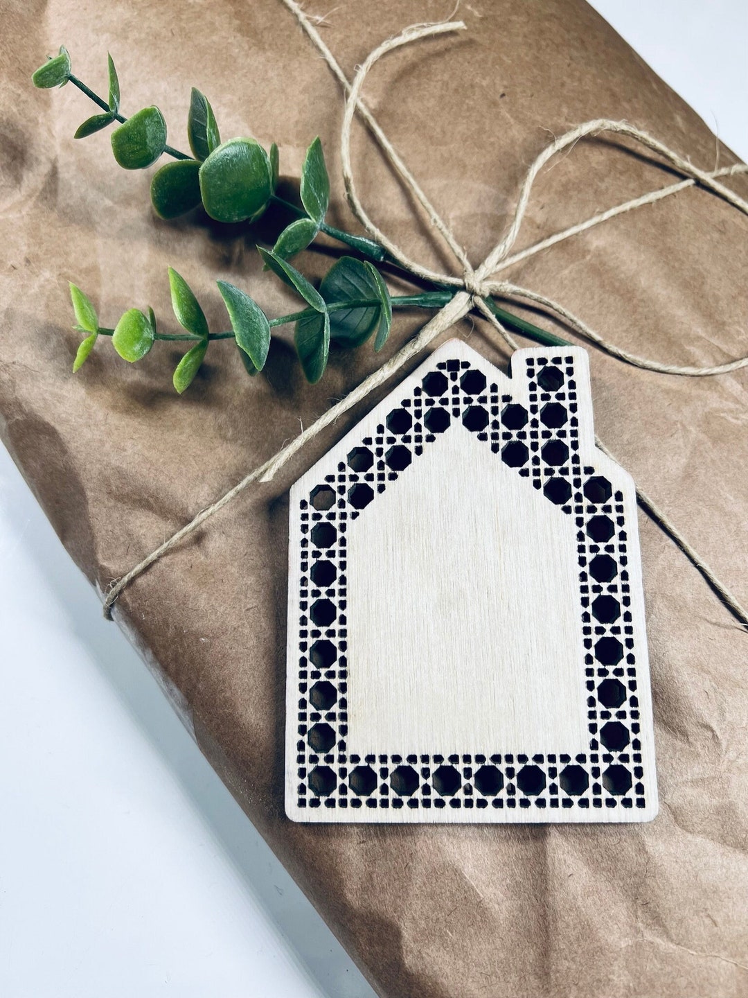 SVG Cane Rattan Realtor House Tags / Stocking / Gift Tags (digital File ...