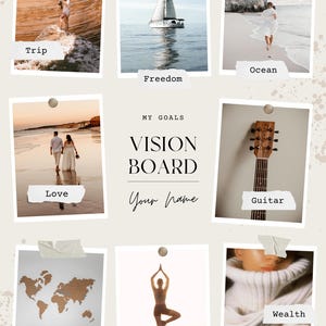 Customizable Vision Board Template – Fully Personalized Digital Vision ...