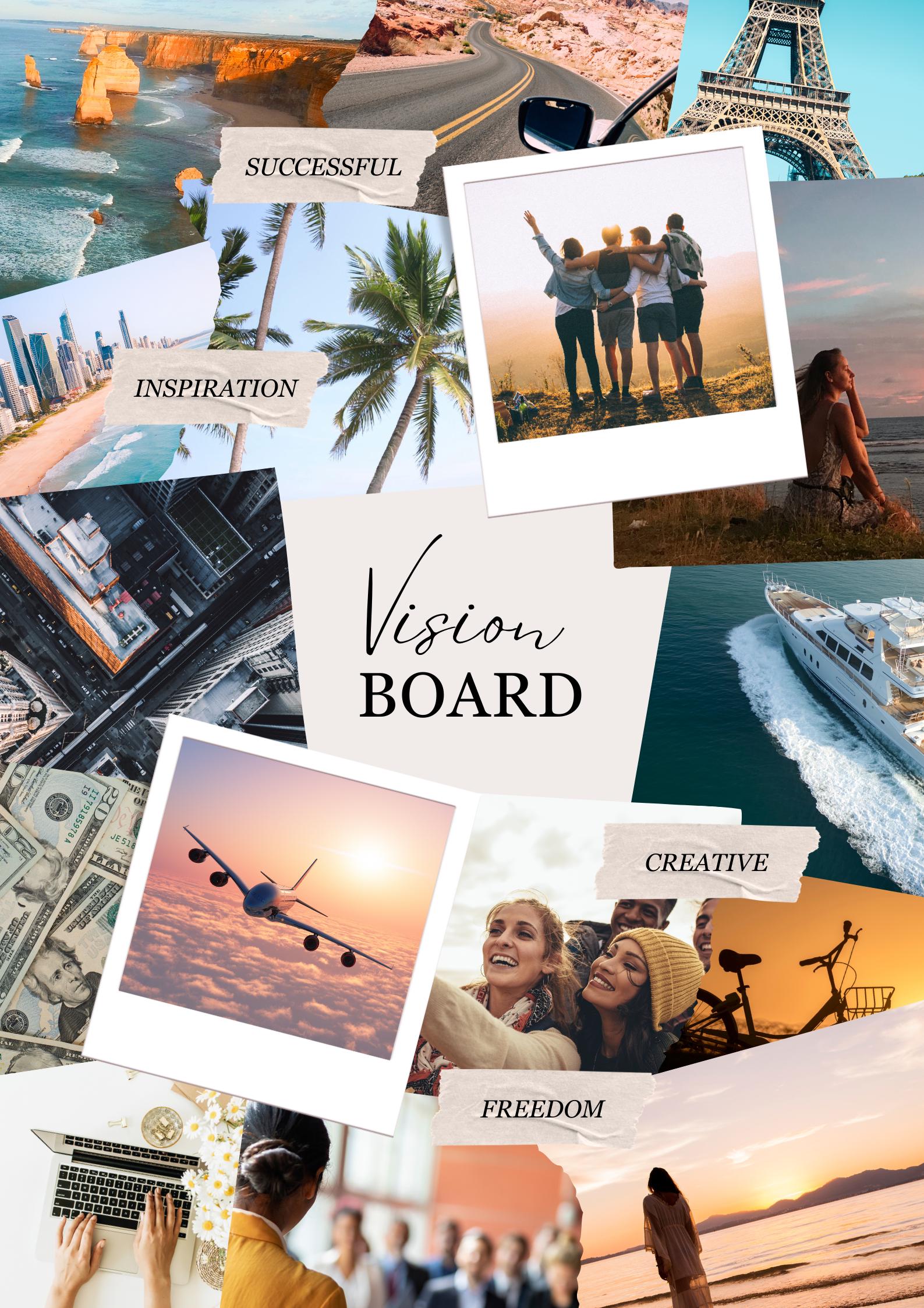 Customizable Vision Board Template – Fully Personalized Digital Vision ...