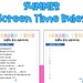 Printable Summer Screen Time Rules for Kids | Screen Time Rules ...