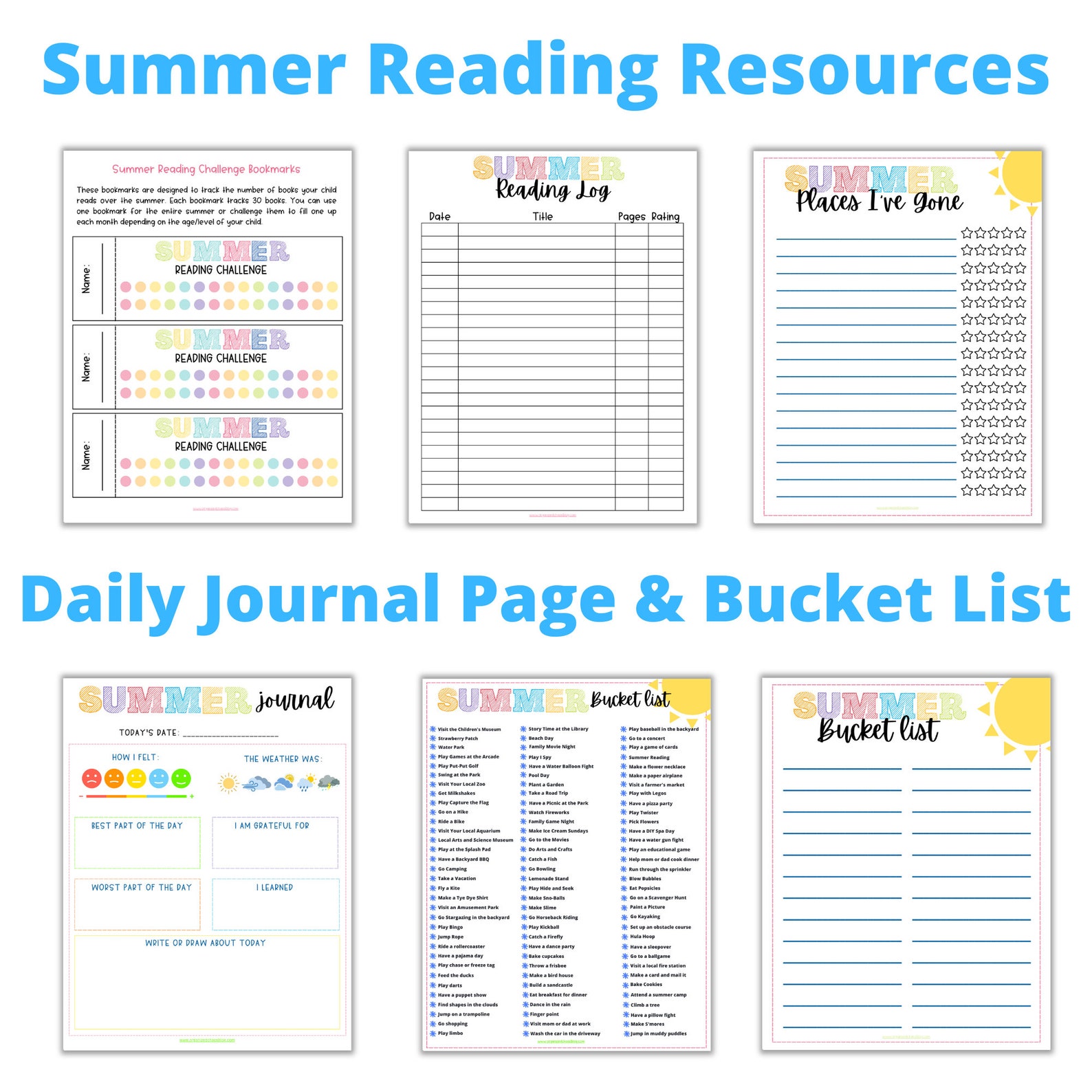 SUMMER 2025 Planner/ Summer Activities Bundle | Summer Calendar ...