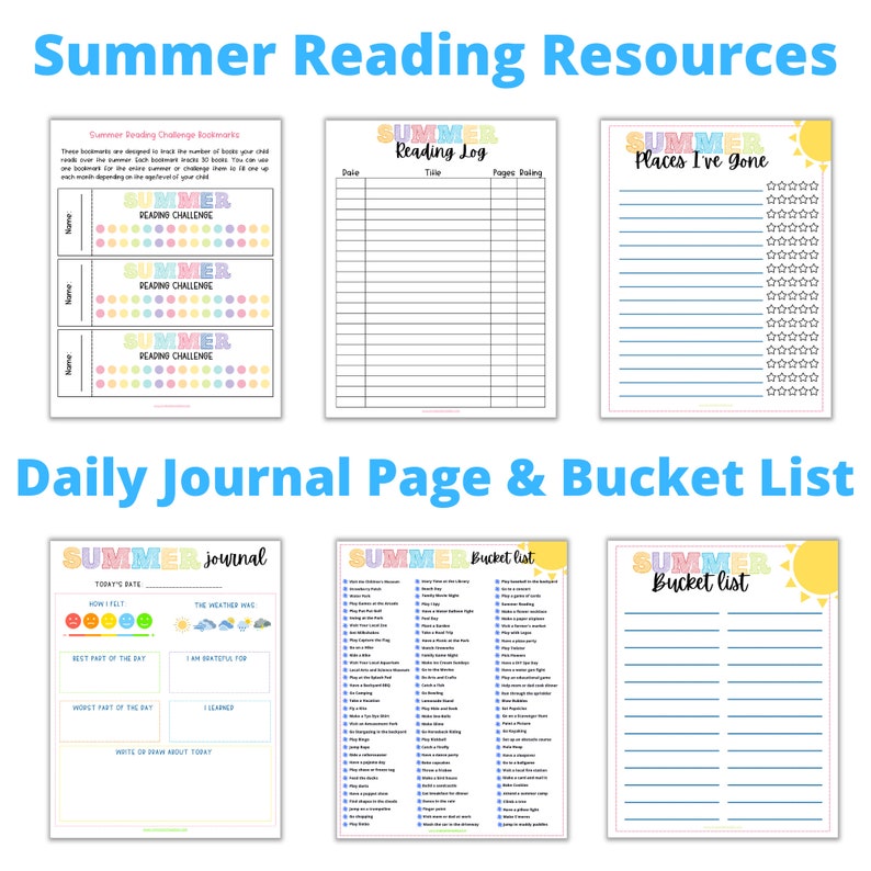 SUMMER 2025 Planner/ Summer Activities Bundle | Summer Calendar ...