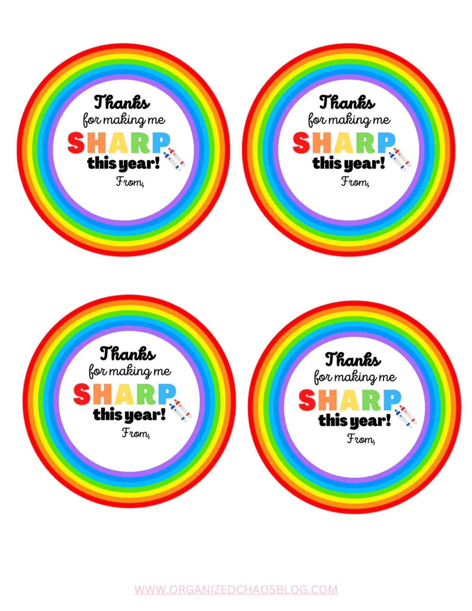 Teacher Appreciation Gift Tags | Teacher Gift Tags | Teacher ...
