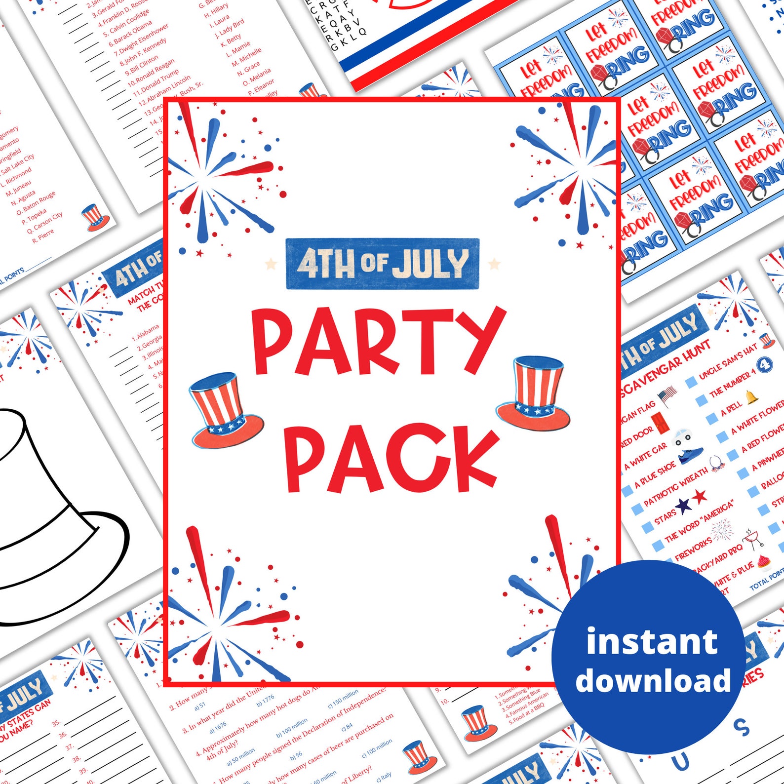 4th of July Party Games and Activities | 4th of July Activities | 4th ...