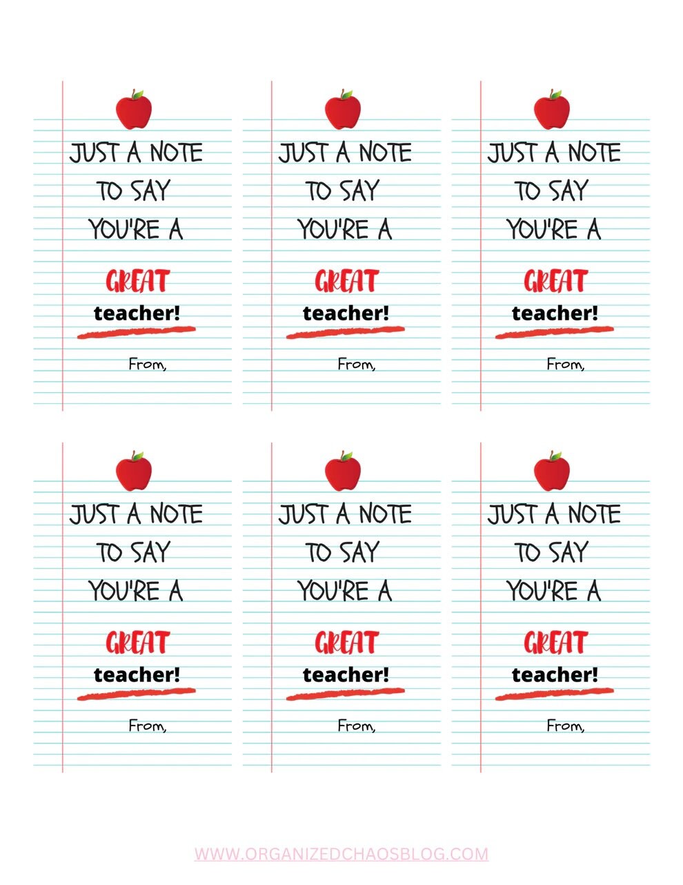 Teacher Appreciation Gift Tags Teacher Gift Tags Teacher Appreciation ...