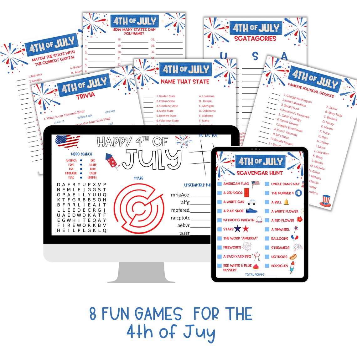 4th of July Party Games and Activities | 4th of July Activities | 4th ...