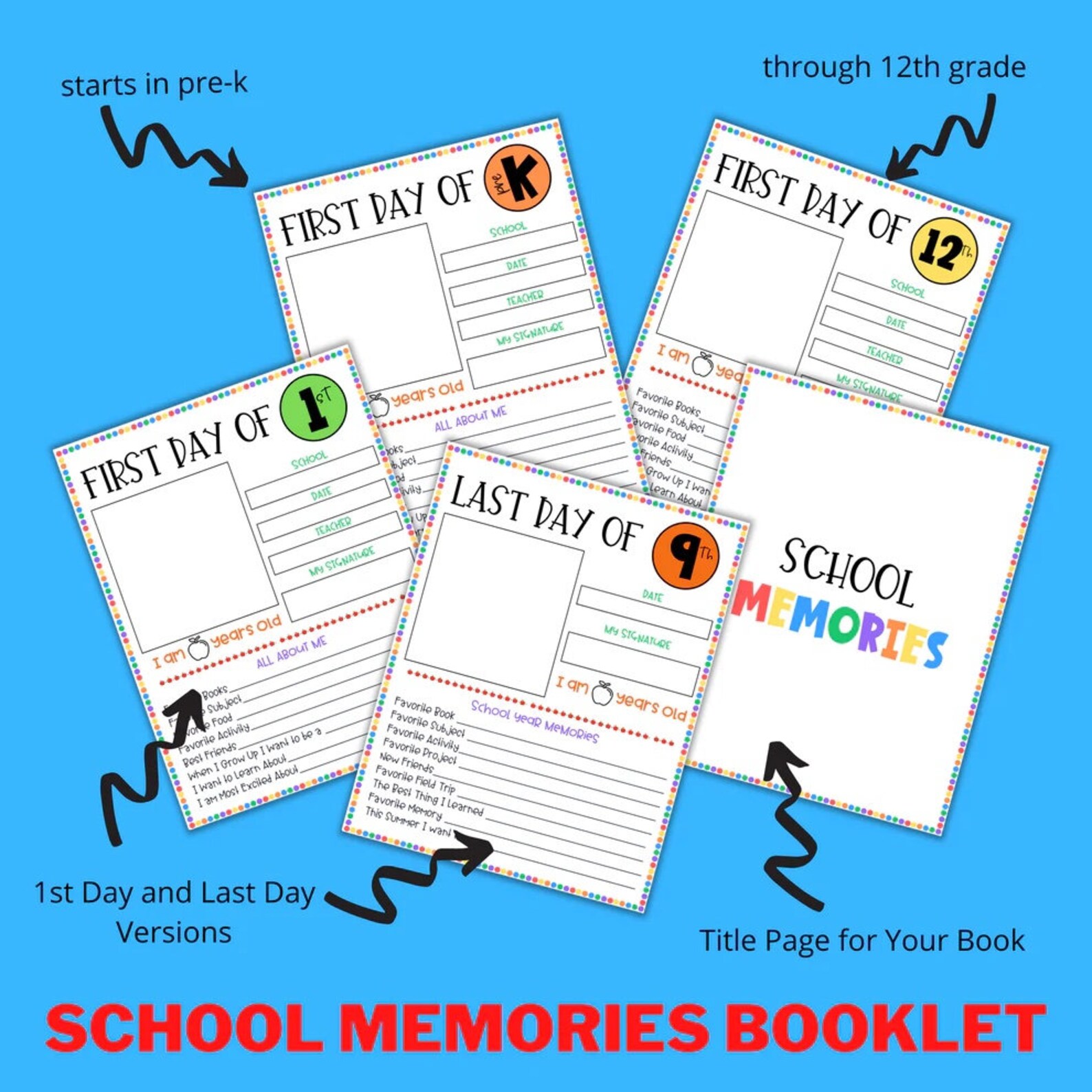 The Complete Back to School Bundle | Back to School Printables | School ...