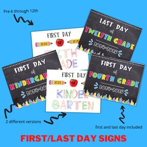 First/last Day of School Signs 2024-2025 |back to School Signs |back to ...
