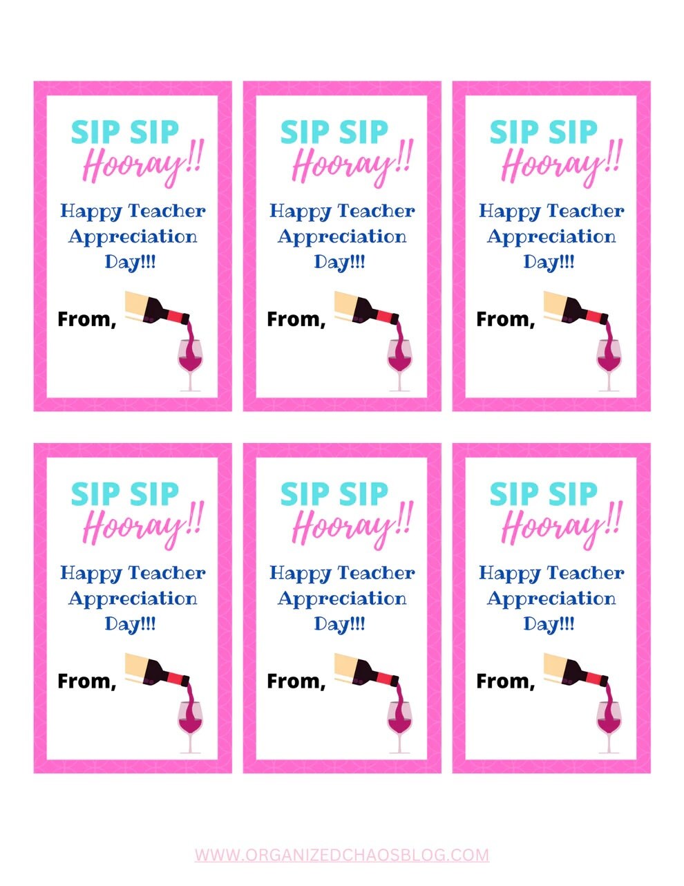 Teacher Appreciation Gift Tags | Teacher Gift Tags | Teacher ...