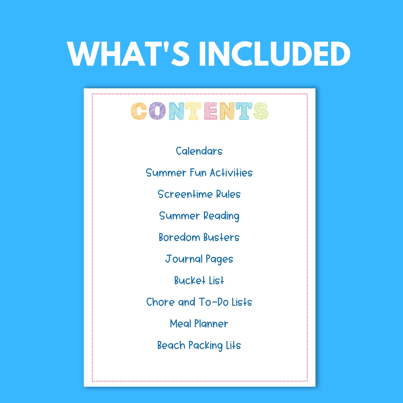 SUMMER 2025 Planner/ Summer Activities Bundle | Summer Calendar ...