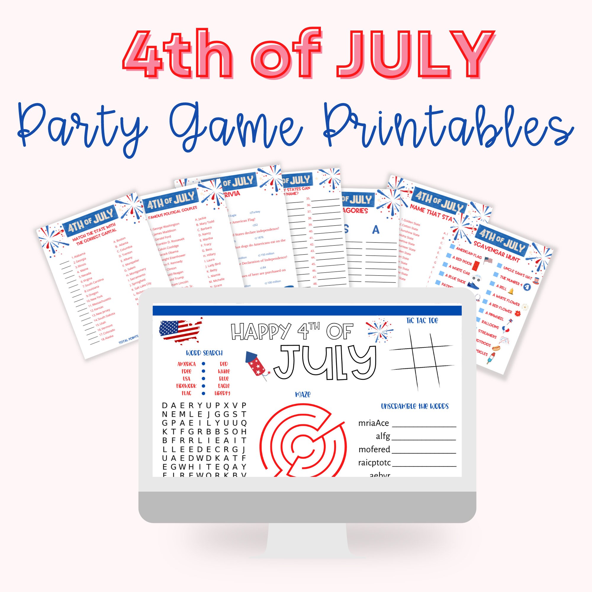 4th of July Party Games and Activities | 4th of July Activities | 4th ...