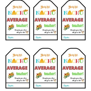 Teacher Appreciation Gift Tags | Teacher Gift Tags | Teacher ...