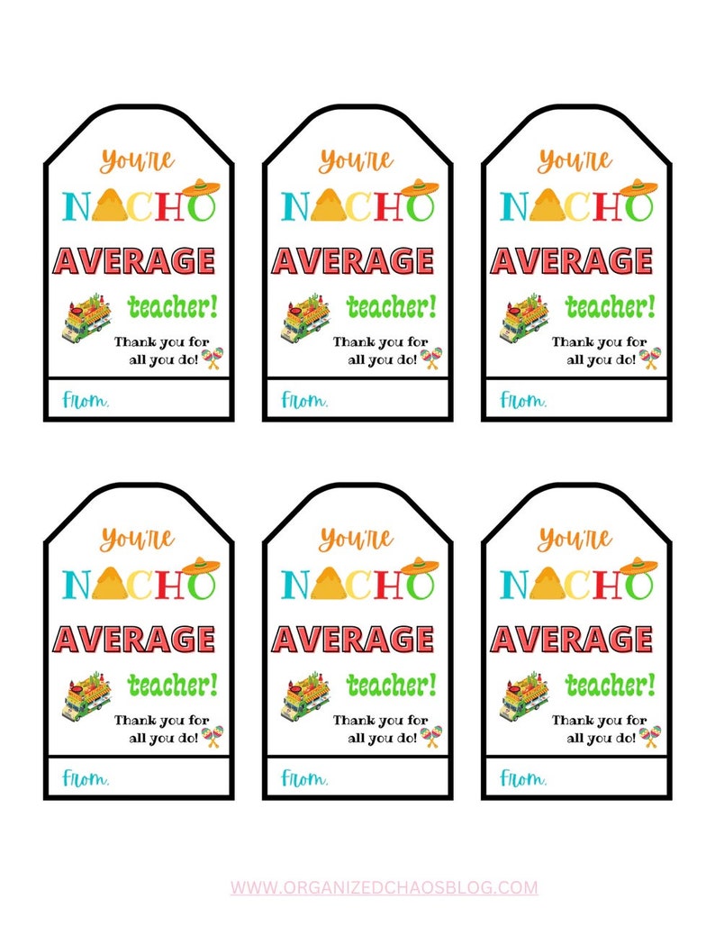 Teacher Appreciation Gift Tags | Teacher Gift Tags | Teacher ...