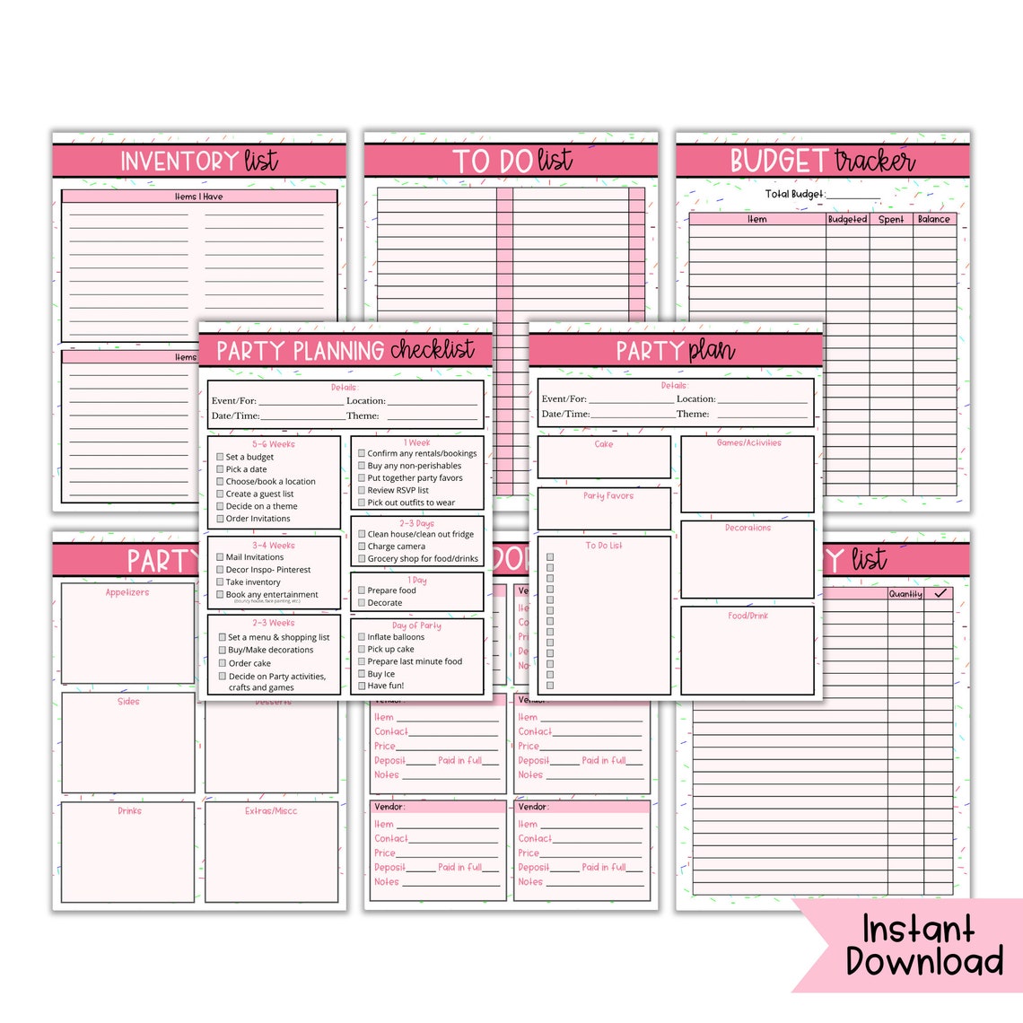 The Ultimate Party Planning Bundle|party Planning Bundle | Party ...