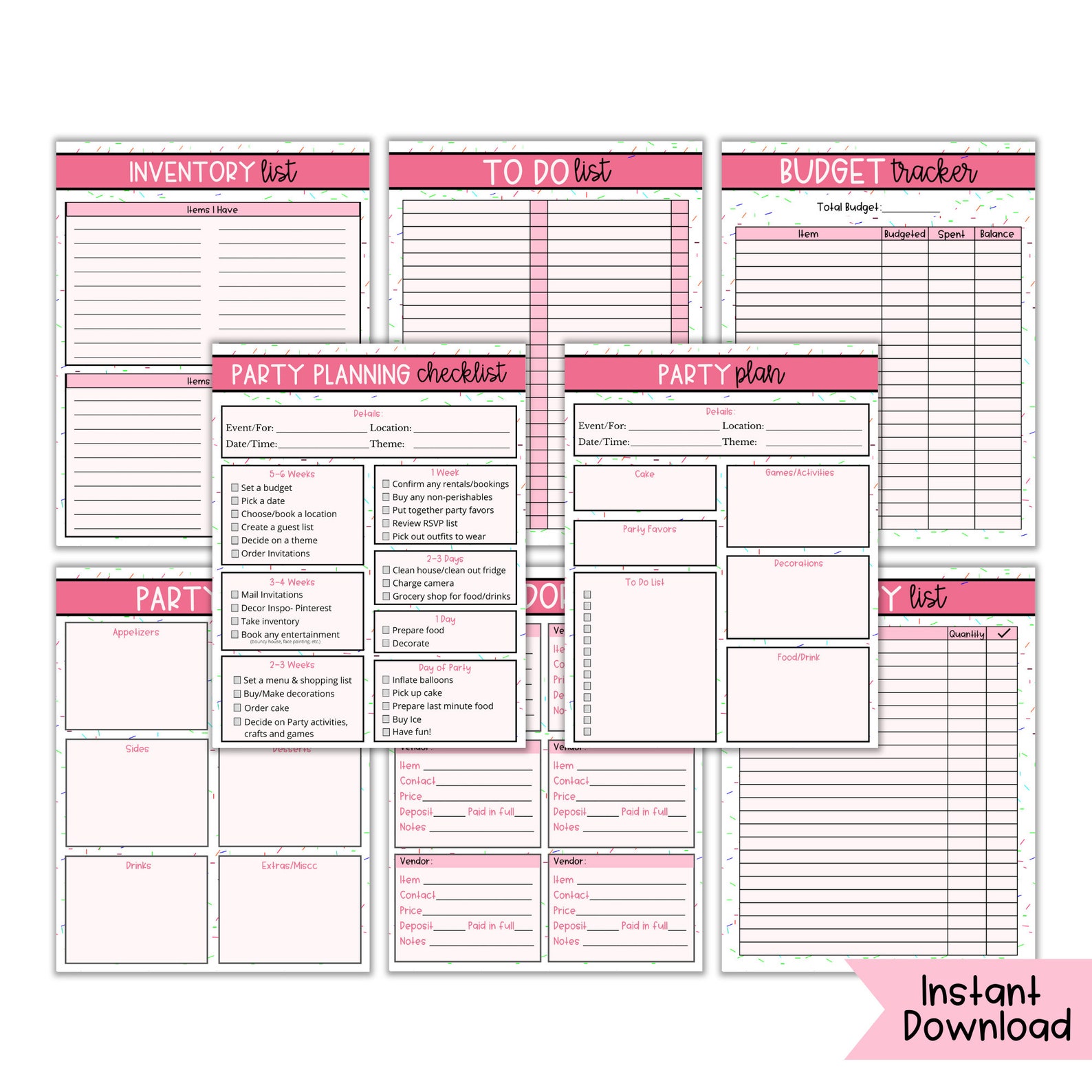 The Ultimate Party Planning Bundle|party Planning Bundle | Party ...