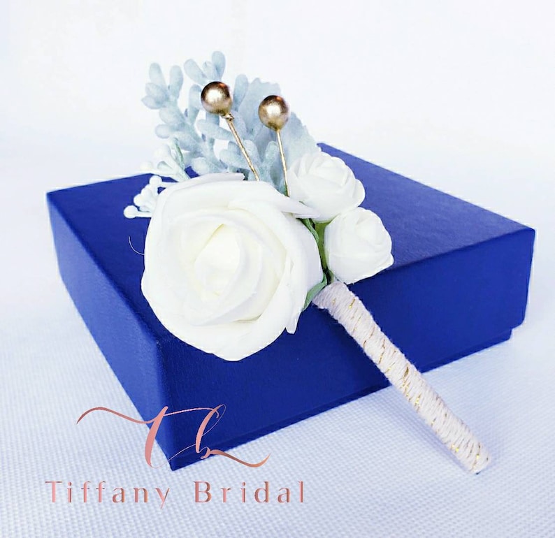 Light Blue Brooch Wedding Bouquet, Keepsake Bridal Flowers - Etsy