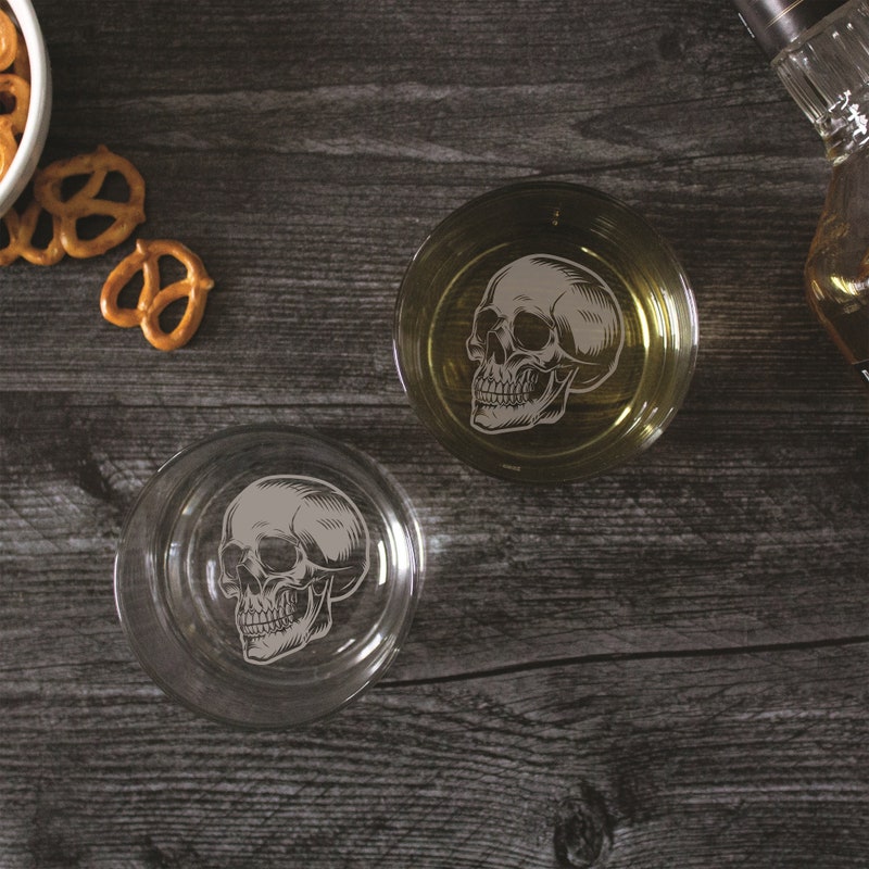 Skull on Rocks - Etsy