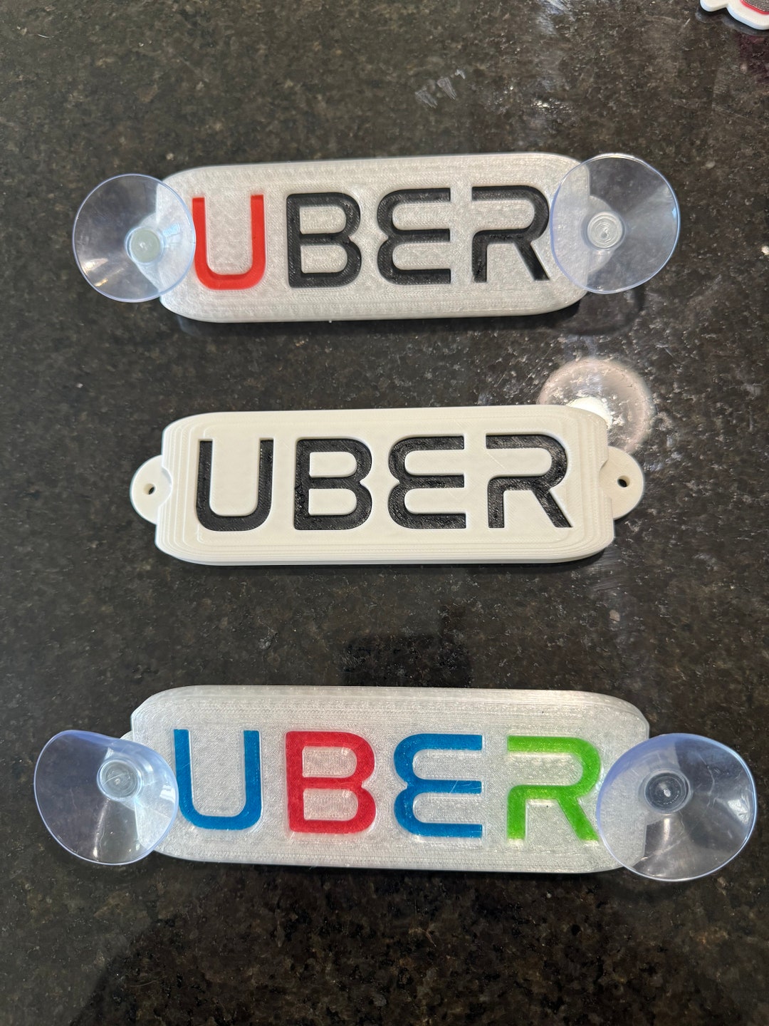 Custom 3d Printed Uber Sign For Car Window Etsy