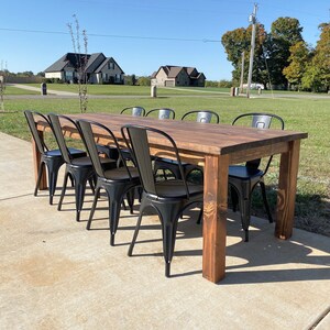 Pine Farmhouse Post Leg Tables Handmade, Solid Wood. Ships Free - Etsy
