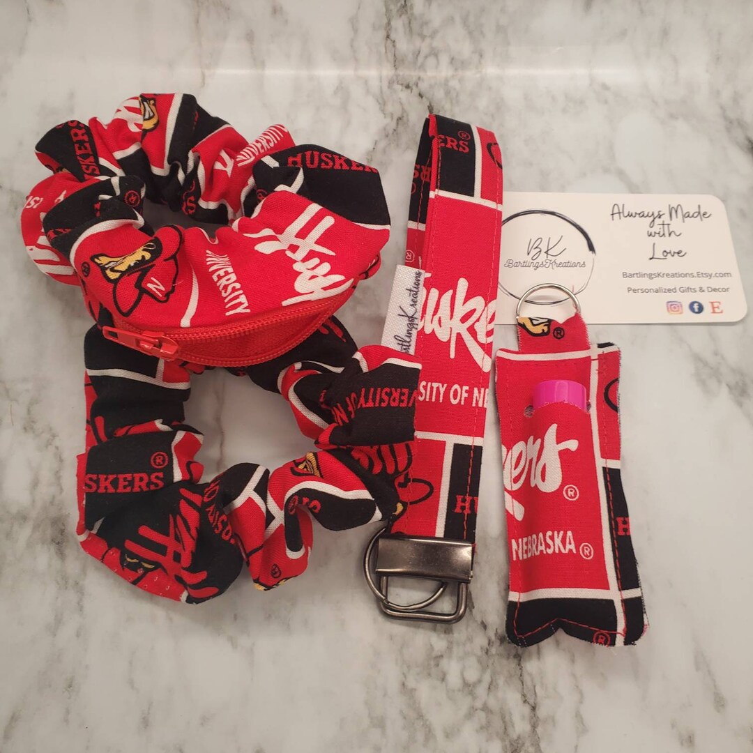 Husker Gift Set Key Fob Set scrunchie With Zipper - Etsy