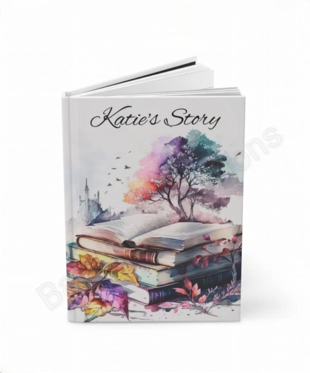 Canvas Personalized Notebook Personalized Name Notebook Custom Text ...