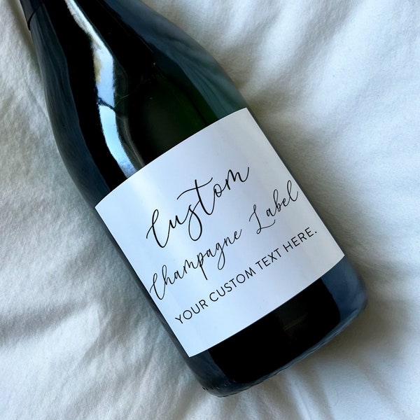 Champagne Labels - Etsy