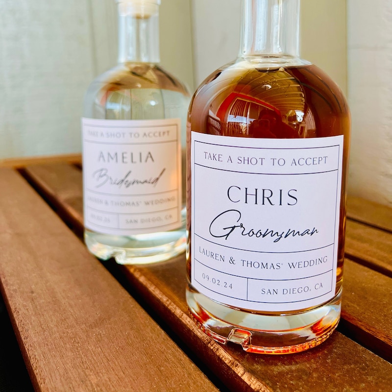Groomsmen Proposal Label - Etsy