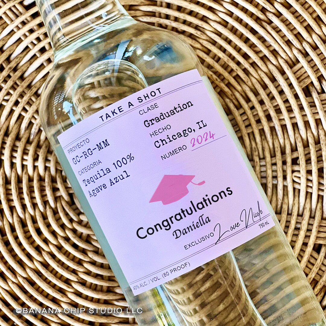 Graduation Gift, Custom Tequila Gifts, Bachelor Degree Graduation ...