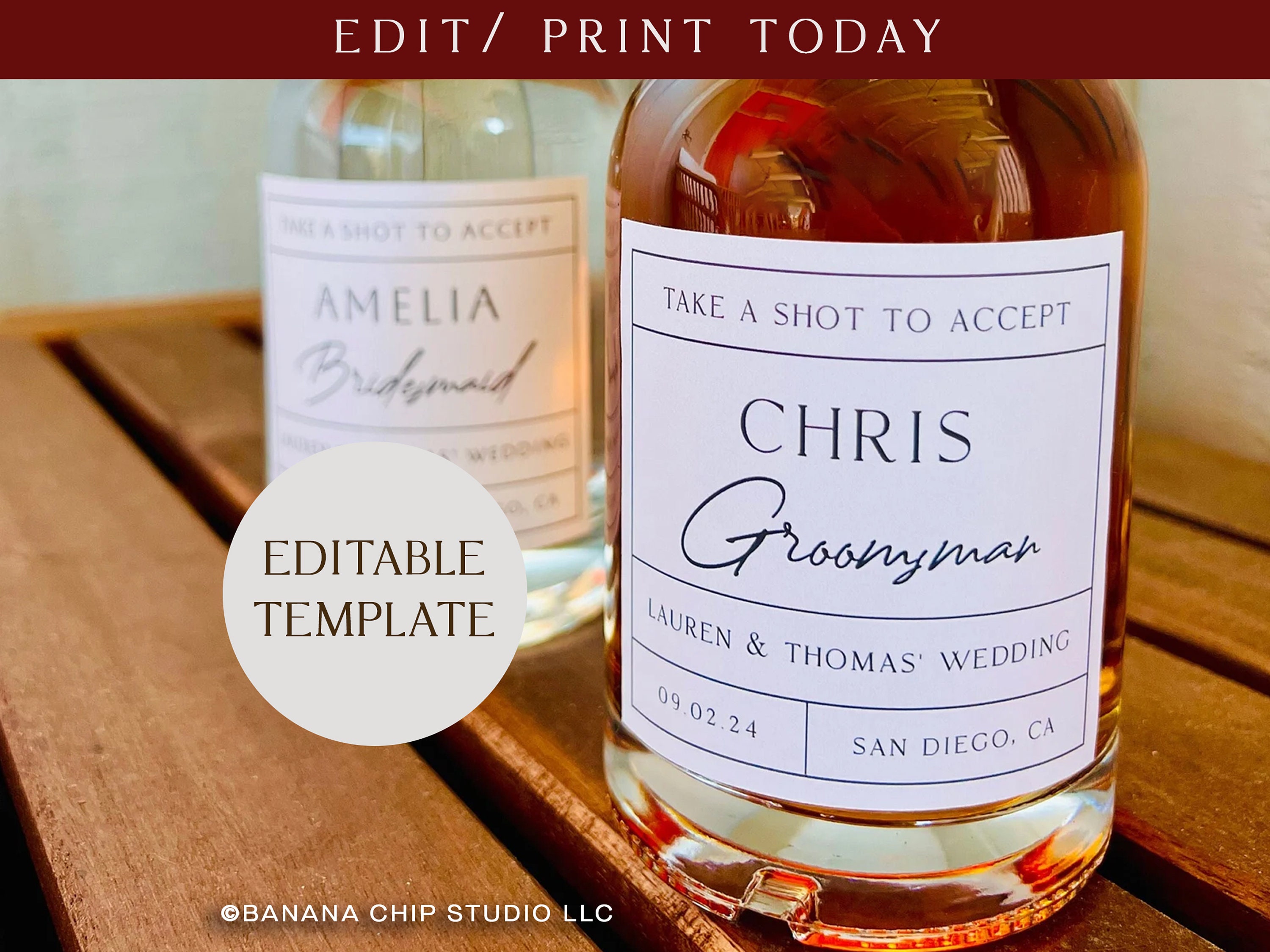 Scotch Bottle Label