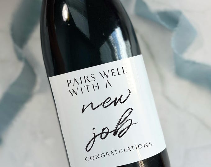 NEW JOB Wine LABEL, Promotion Gift, New Chapter Wine Label, New Job ...