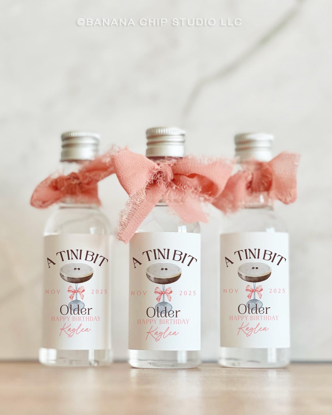 Espresso Martini Birthday Favor Labels: Mini Liquor Bottle Stickers - Etsy
