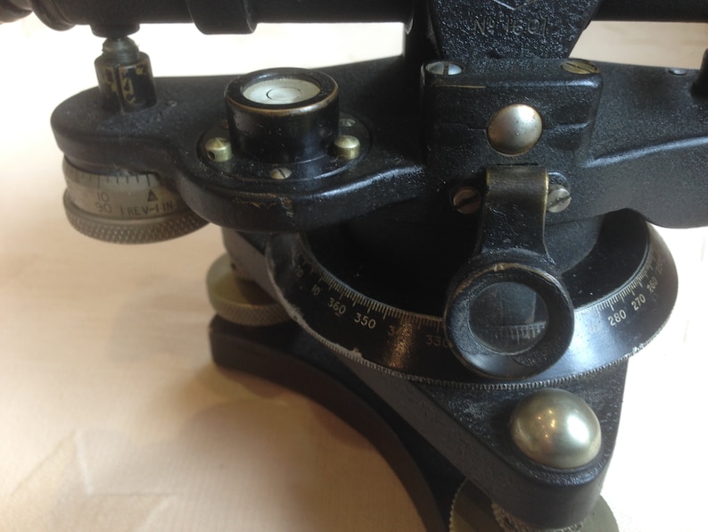 Antique Theodolite, Dumpy Level 1601, Manufactured by W. Ottway & Co ...
