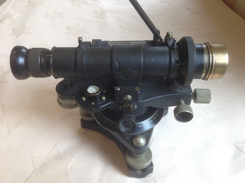 Antique Theodolite, Dumpy Level 1601, Manufactured by W. Ottway & Co ...