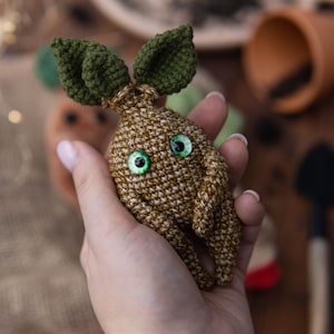 Crochet Mandrake Plant PATTERN, Amigurumi Baby Mandrake Root With Booty ...