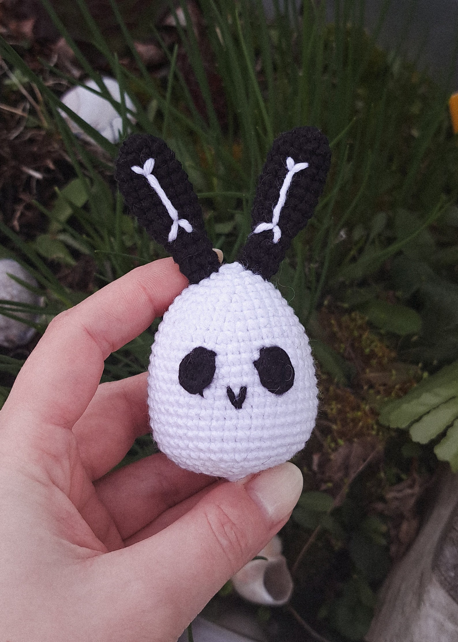 Crochet PATTERN Easter Basket, Goth Easter Eggs, Amigurumi Easter Decor ...