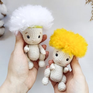 Amigurumi Baby Dandelion Crochet Pattern, Crochet Flower Doll, Fake ...