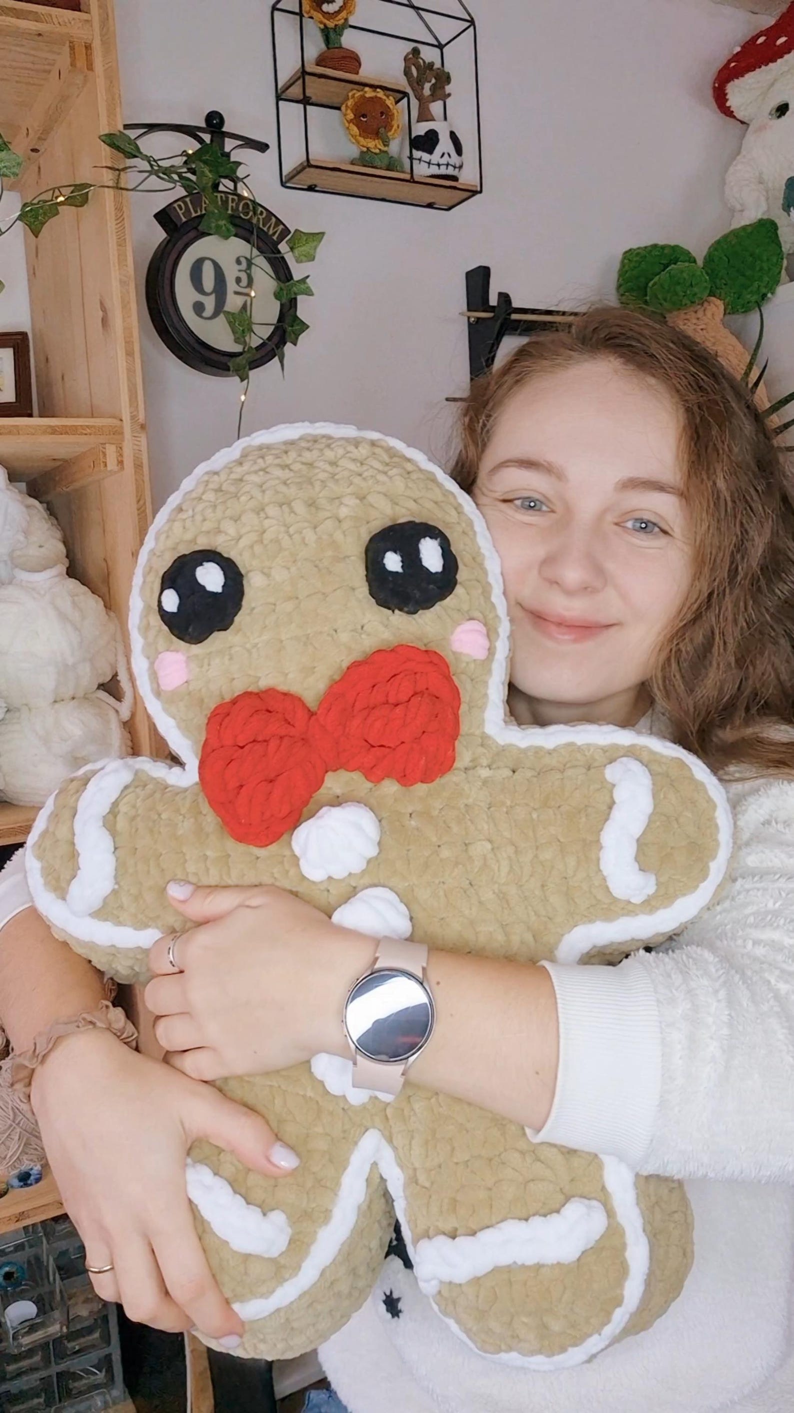 Crochet Gingerbread Man 2 in 1 PATTERN, Gingerbread Pillow, Spooky ...