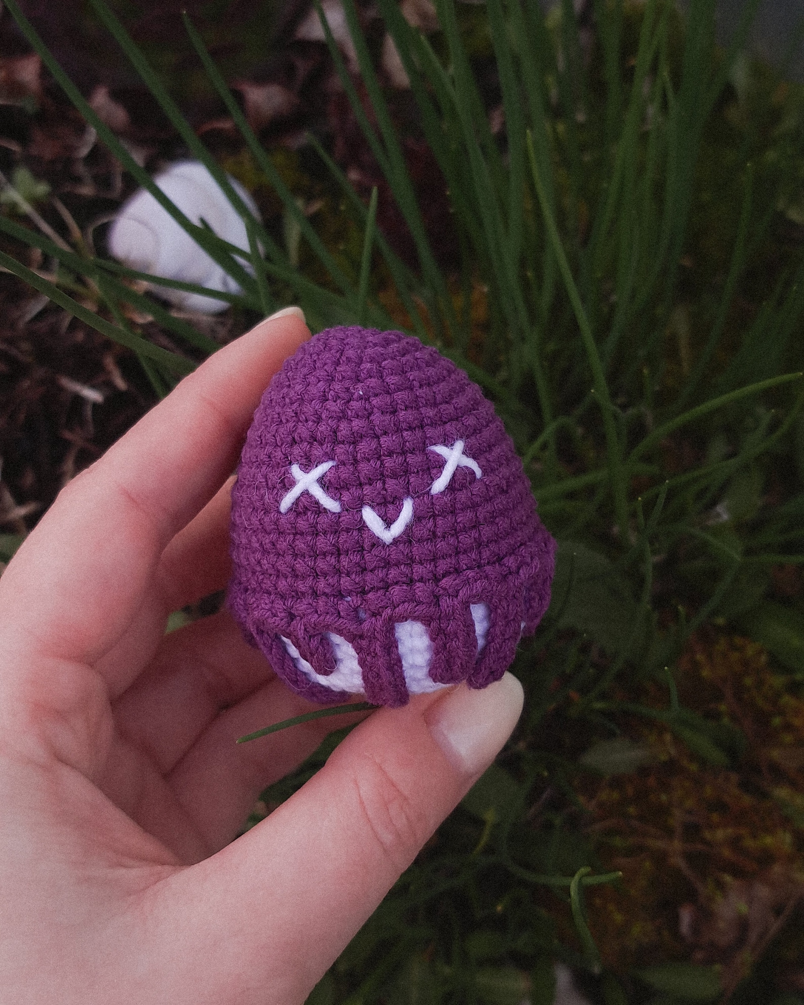 Crochet PATTERN Easter Basket, Goth Easter Eggs, Amigurumi Easter Decor ...
