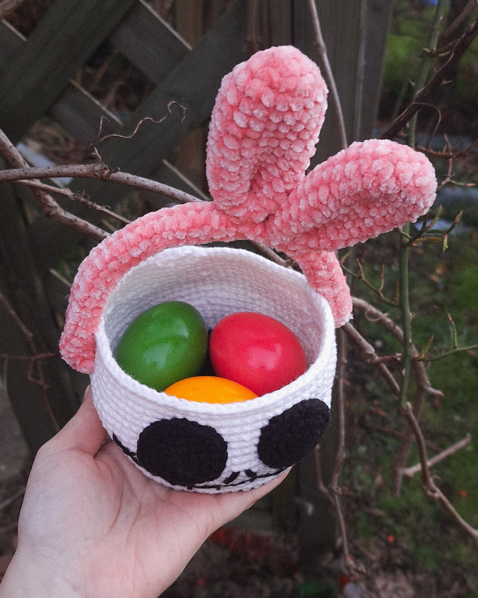Crochet PATTERN Easter Basket, Goth Easter Eggs, Amigurumi Easter Decor ...