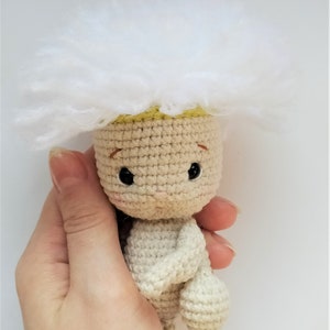 Amigurumi Baby Dandelion Crochet Pattern, Crochet Flower Doll, Fake ...