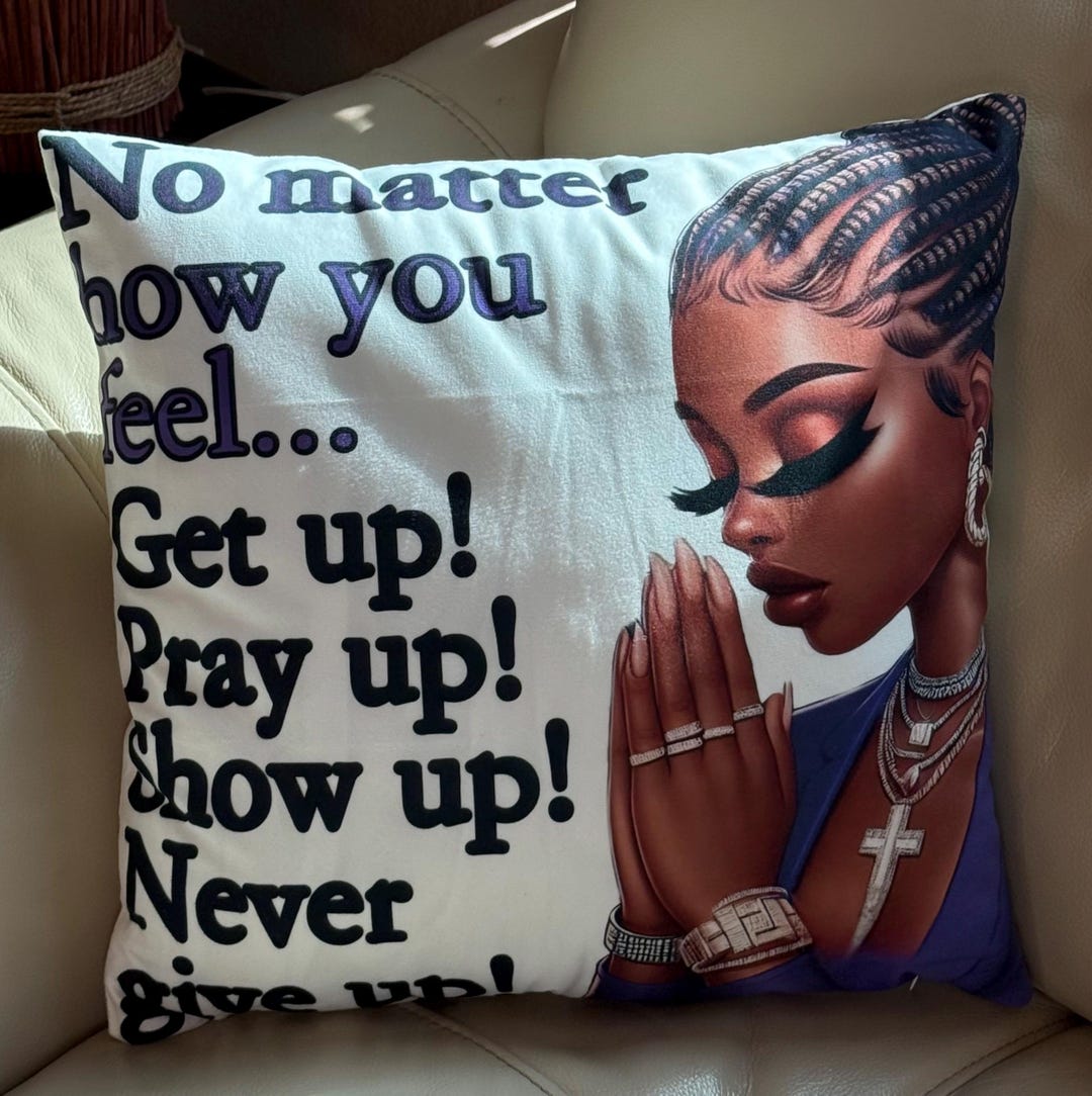 Black Woman Decorative Accent Pillow PRINCESS CHANIYAH - Etsy