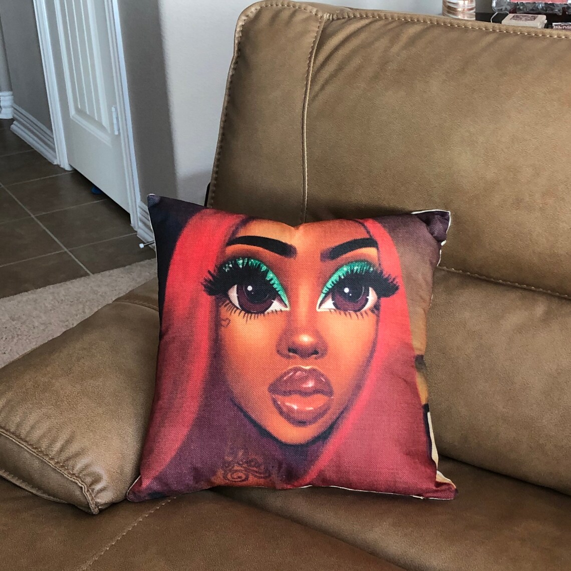 Black Girl Woman Decorative Accent Pillow PRINCESS CLARISSA - Etsy