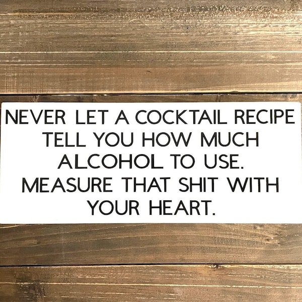 Funny Alcohol Sign - Etsy
