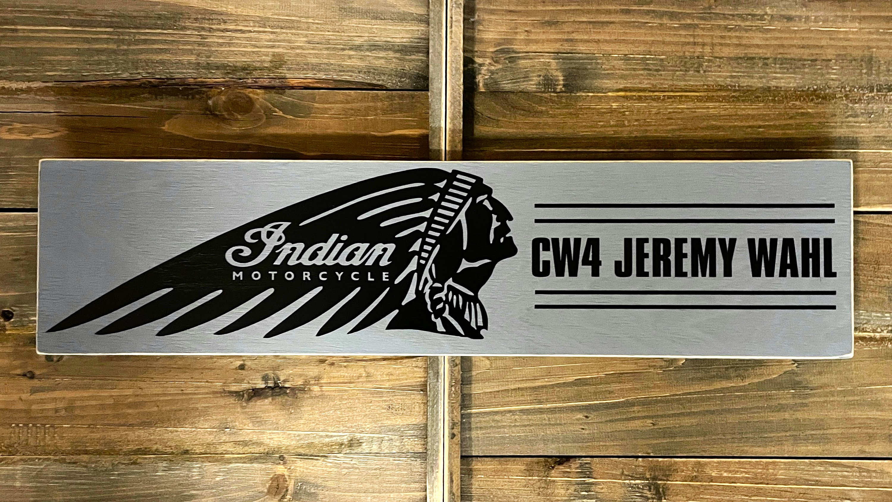 Custom Indian Motorcycle Wood Sign: Garage Bar Decor - Etsy
