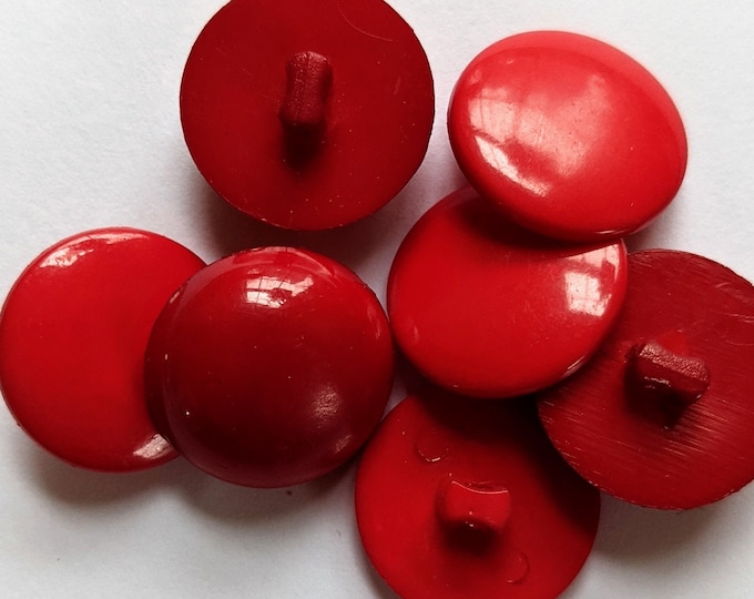 Vintage Lipstick Red Acrylic Buttons Shank Back - Etsy