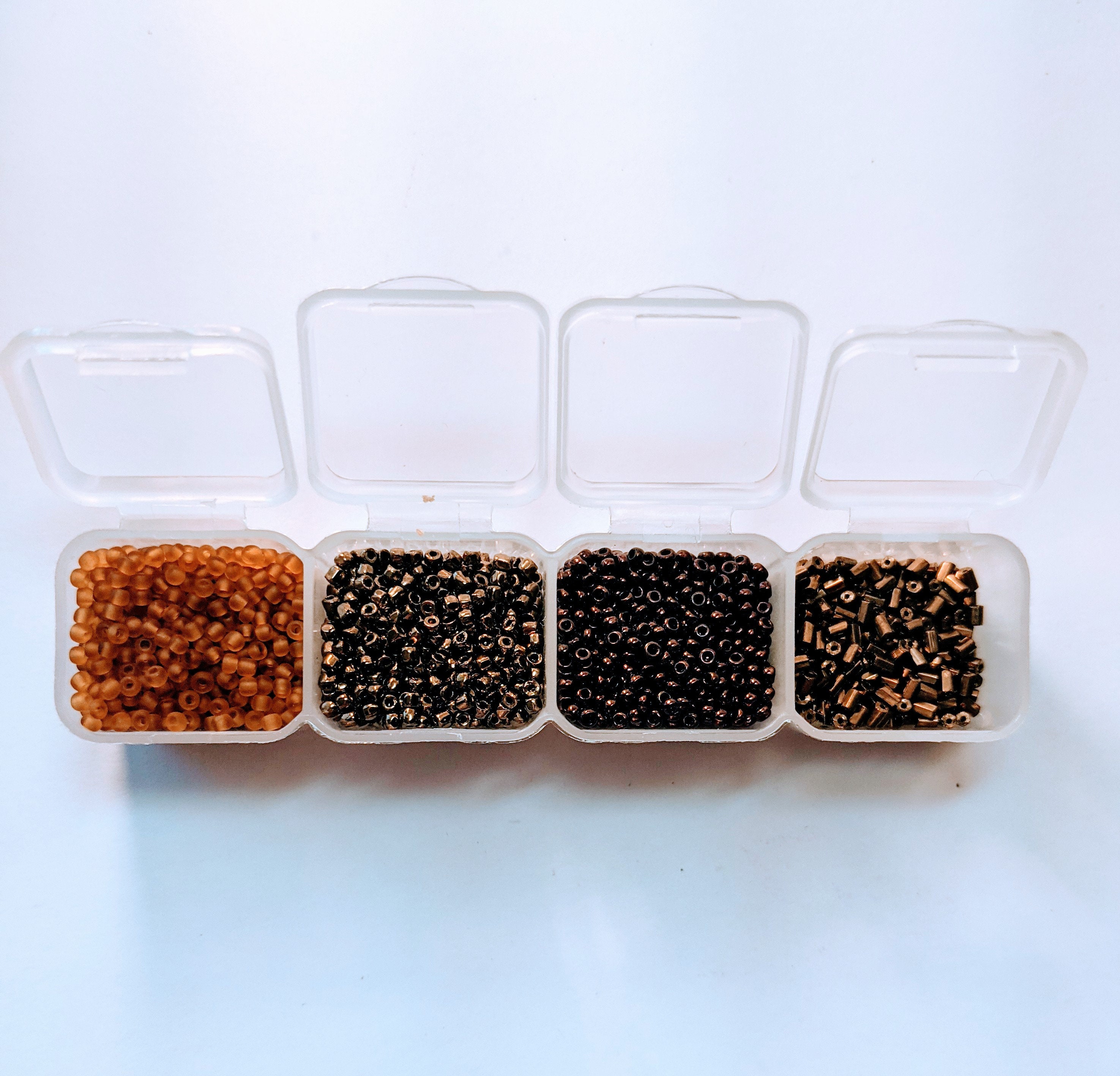 Small Curated Seed & Bugle Bead Boxes - Etsy